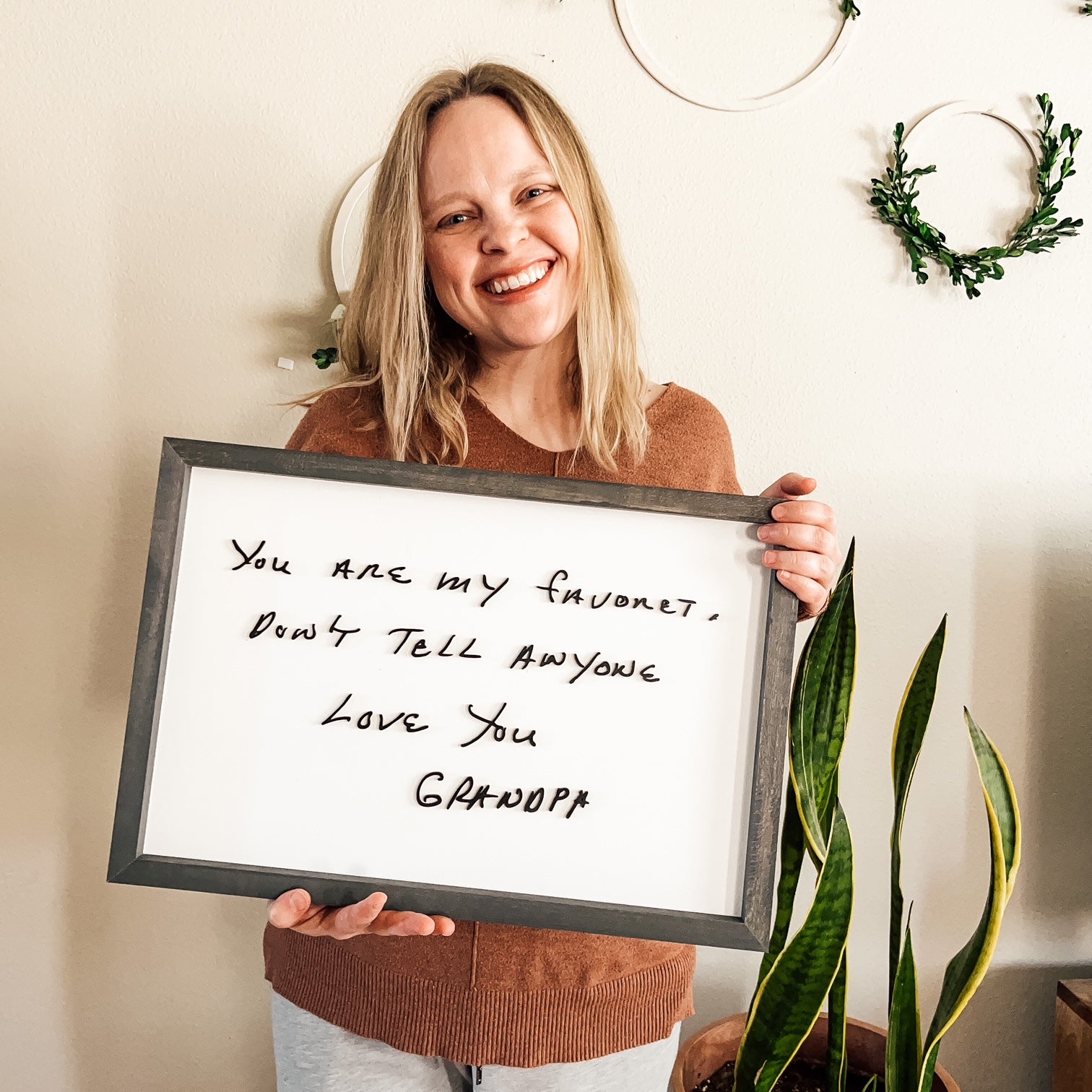 Medium Handwritten Note – Ali Wood Creations