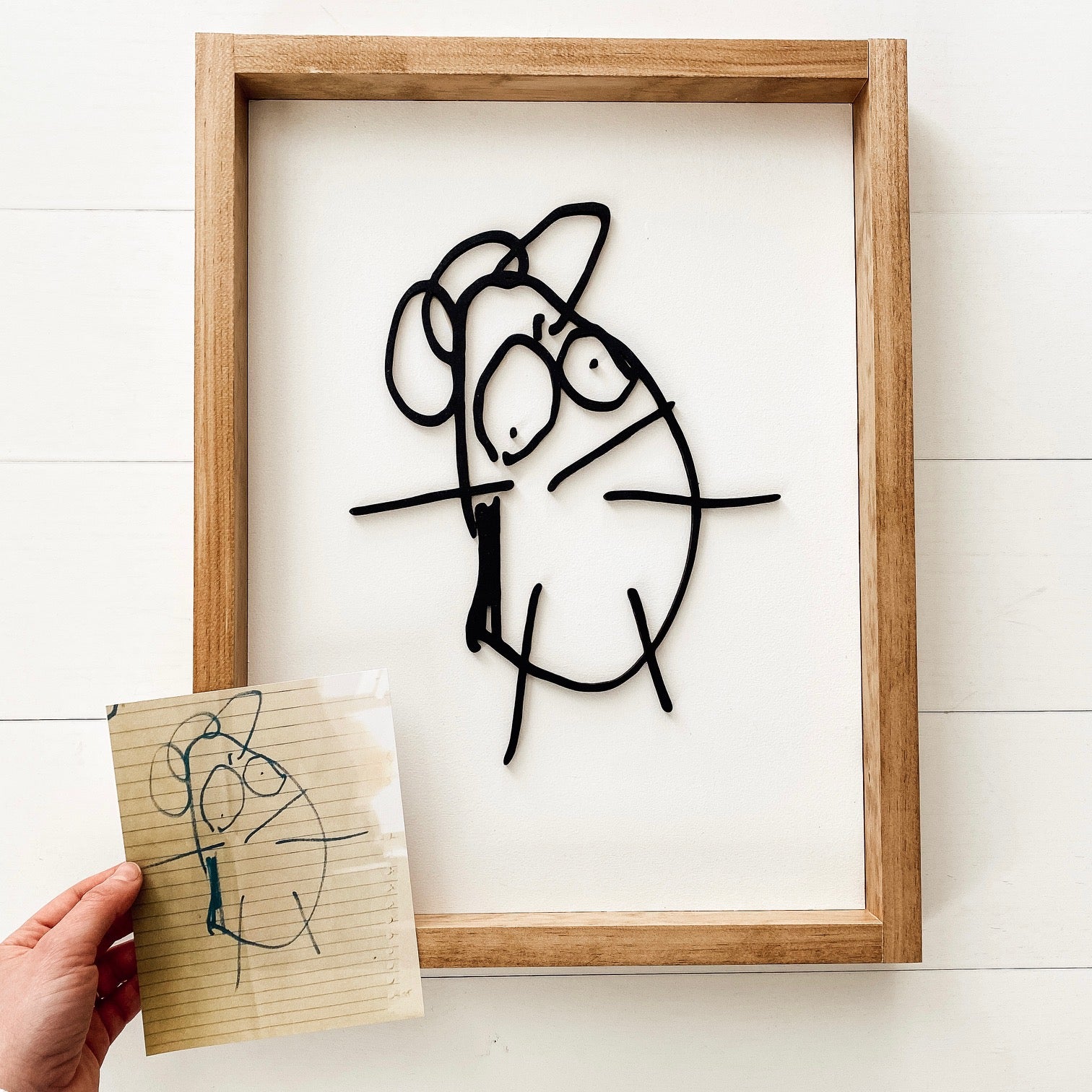 Medium Kid's Art - Black & White – Ali Wood Creations