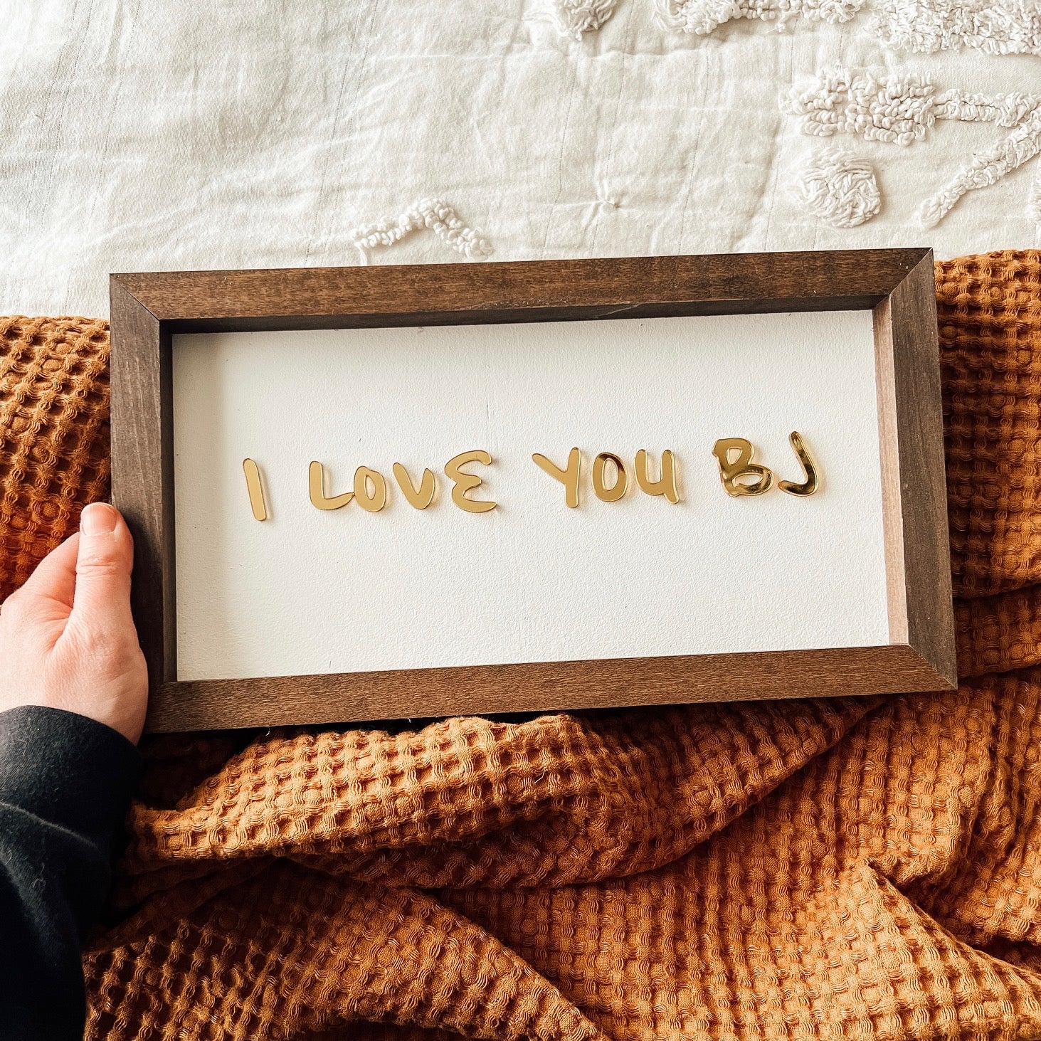 GOLD Small handwriting note – Ali Wood Creations